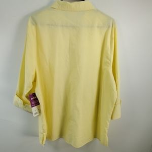 chic | Tops | Chic Comfort Collection 34 Sleeve Shirt Size Xxl | Poshmark